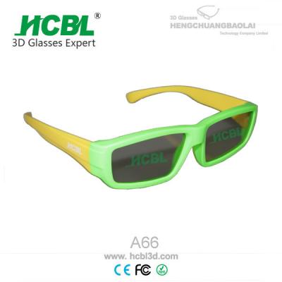 Cina Rosso/verde/struttura porpora 3D polarizzato lineare Flasses Reald per i film di IMAX 3D in vendita