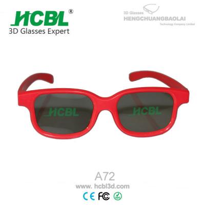 Cina Il rosso ha polarizzato i vetri 3D per l'immagine matrice/il depthQ/Volfoni/X-mirrow/3D passivo TV in vendita