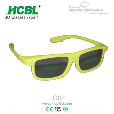 中国 黄色い流行の活動的な回状は ABS フレームが付いている 3D ガラス/Eyewear を分極しました 販売のため