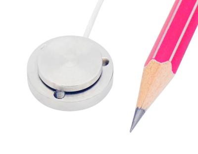 China Sensor de fuerza de compresión de tamaño pequeño de celda de carga plana mini 500N 200N 100N en venta