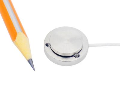 China Sensor de fuerza de compresión de tamaño pequeño de celda de carga plana mini 500N 200N 100N en venta