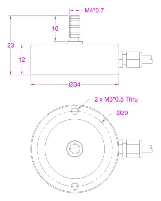 China Rod End Load Cell 500N 200N 100N 50N Tension Compression Sensor en venta