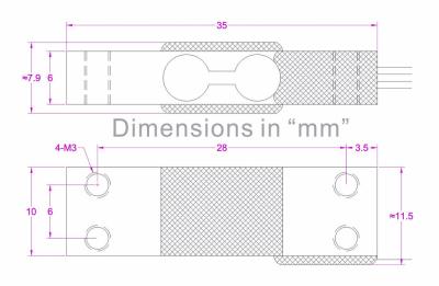China Small size weight sensor 1kg 2kg 5kg 10kg Load measurement transducer à venda