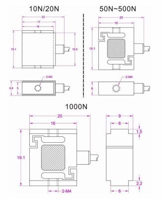 China Micro Force Sensor 10N 20N 50N 100N 200N 500N Miniature Load Cell Tension Compression à venda