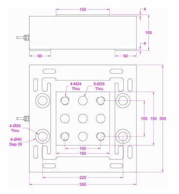 China Tonelada multi 10ton de la célula de carga de AXIS de la alta gama 20 sensor triaxial de Loadcell de 5 toneladas en venta