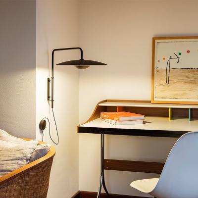 China Modern Aluminun Wall Lamps For Bedroom Bedside Black Hats LED-Ginger Wall Light (WH-OR-198) for sale