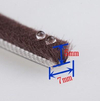 Cina Marrone Grigio Accessori per porte e finestre Striscia antipolvere per porte e finestre in vendita