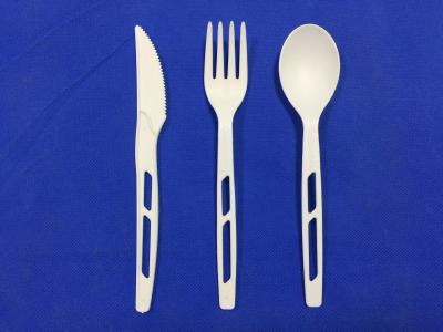 Kraft Paper Box Packaging Sustainable Cpla Cornstarch Plastic Cutlery Set with