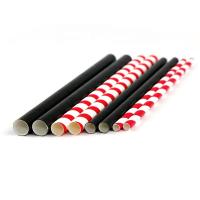 Quality 12mm Biodegradable Paper Straws for Bubble Tea Commercial Buyer Cafes and Coffee Shops for sale