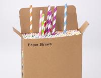 Quality Food Grade Paper Straws Packaging Custom Box for Bar Accessories Type Drinking Straws for sale