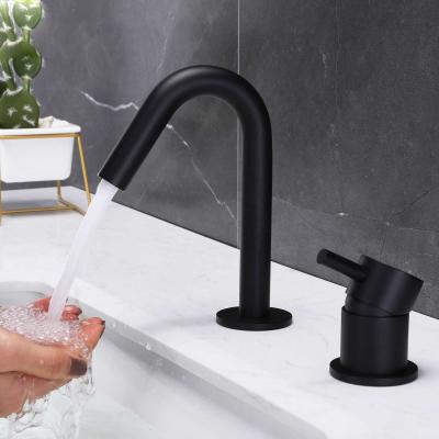 China SUS304 Mixer van het het Handvatbassin van het roestvrij staal de Enige Gat Enige in Chrome Matte Black Gold Sn Te koop