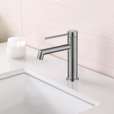 China SUS304 Mixer van het het Handvatbassin van het roestvrij staal de Enige Gat Enige in Matte Black Grey-het Goud van Sn Te koop