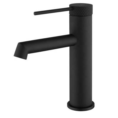 China Modernes einzelnes Messingloch-einzelner Griff-Becken-Mischer in Chrome Matte Black Gold Grey zu verkaufen