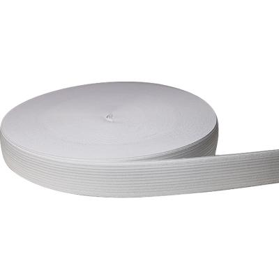 Κίνα Λευκό υφαντικό ιμάντα από πολυεστέρα 25 mm πλεκτό ελαστικό ιμάντα για ένδυση προς πώληση