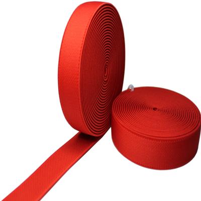 중국 보디빌딩 라텍스 저항 밴드 폴리에스터 탄력 띠 2.5cm 빨간색 판매용
