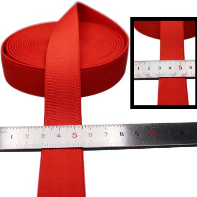 중국 보디빌딩 라텍스 저항 밴드 폴리에스터 탄력 띠 2.5cm 빨간색 판매용