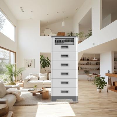 Cina Litio ferro LIFEPO4 batterie solari impilabili 4 modulo 20,48kwh 48V in vendita