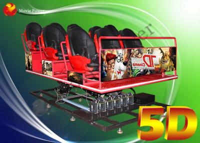China Plataforma eléctrica modificada para requisitos particulares 5d de 6 DOF que conduce el teatro del simulador 5 D en venta