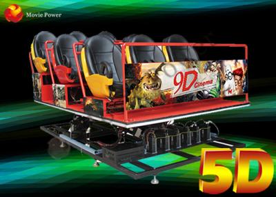 China Teatro casero eléctrico e hidráulico de Dubai del movimiento 5d con 6/8/9/12 Seater en venta