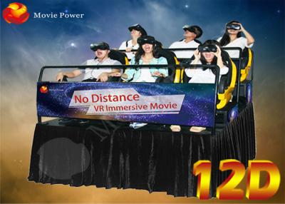 Cina Simulatore idraulico/elettronico del teatro del cinema 12D con la piattaforma dinamica di 6 DOF in vendita