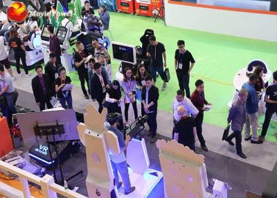 中国 鋼鉄およびプラスチックが付いている9D VRのシミュレーターを立てている1人のプレーヤー 販売のため