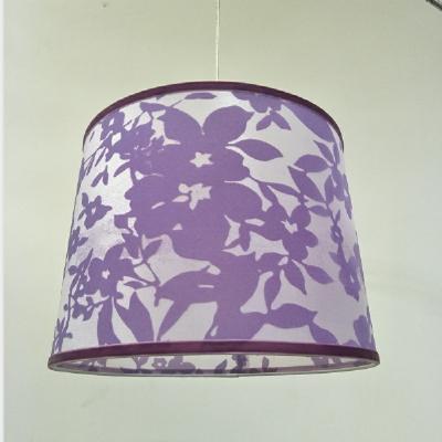 Cina La lampada affusolata della libro con copertina rigida del velluto protegge l'ombra della luce del damasco di D250mm per stanza in vendita