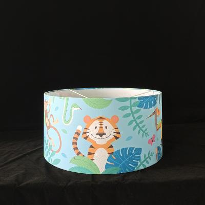 Cina Fumetto Tiger Printed Kids Bedroom Lampshades D350mm H220mm in vendita