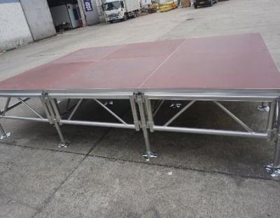 Cina piattaforma pieghevole all'aperto dell'interno di alluminio della fase di concerto 30cm di 4ftx4ft in vendita