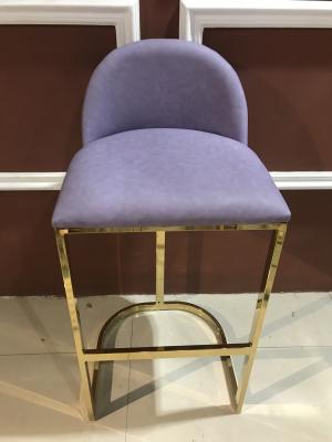 Cina Sedia di Antivari di ferro battuto di Gray Velvet Soft 40cm 95cm in vendita