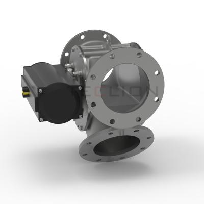DN100-DN300 Air Duct Diverter Valve Plate For Pneumatic Conveying