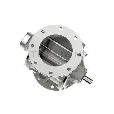 China Gravity Flow Mini Sanitary Rotary Valve Airlocks For Constant Discharge for sale