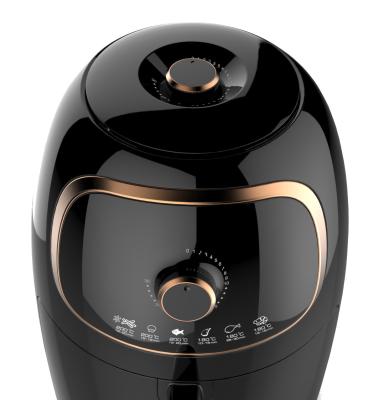 Cina Colore nero pulito facile da 2 litri della friggitrice popolare dell'aria con controllo del termostato in vendita