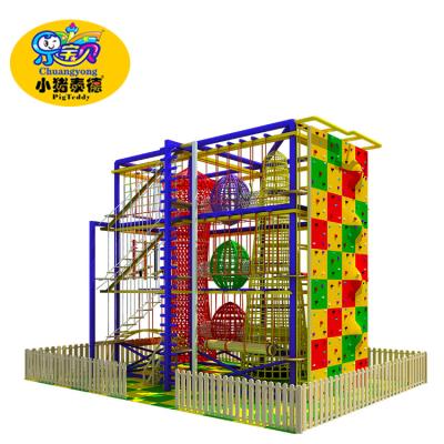 Cina campo da giuoco dell'interno rampicante di avventura di corso della corda della porcellana per i bambini in vendita
