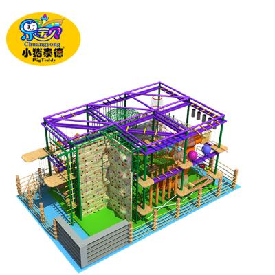 Cina Bambini su misura all'interno che scalano l'attrezzatura rilegata esterna del campo da giuoco per il parco di divertimenti in vendita