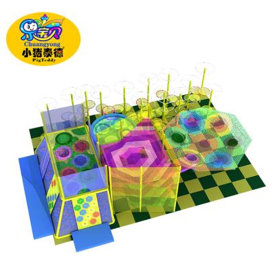 Cina Struttura d'acciaio ad alta resistenza dell'interno dell'attrezzatura del campo da giuoco della corda di campo giochi dei bambini in vendita