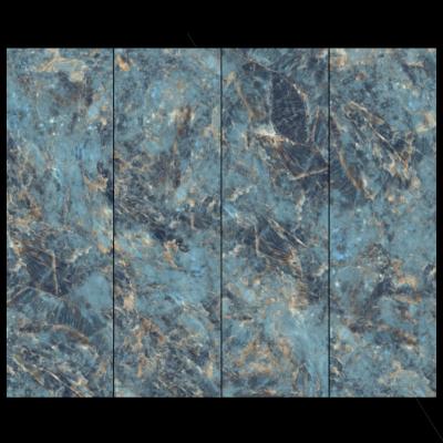 Cina Piastrelle di porcellana lucidata blu resistenti agli graffi per interni in vendita