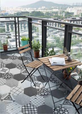 China 8' blanco y negro del hexágono teja moderna Matte Finished de la porcelana de X9.2 en venta