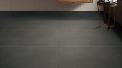 Cina Mattonelle di Matte Black Ceramic Tile Textured Microcement- Marmorino e colore nero dell'installazione in vendita
