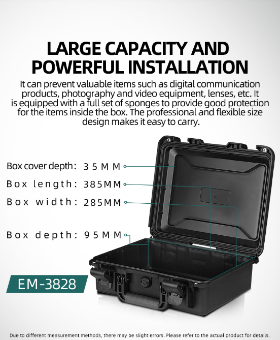 Heavy Duty Waterproof Tool Storage Case - Front View