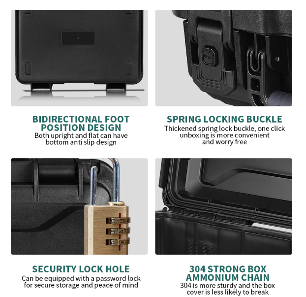 Heavy Duty Waterproof Tool Storage Case - Side View