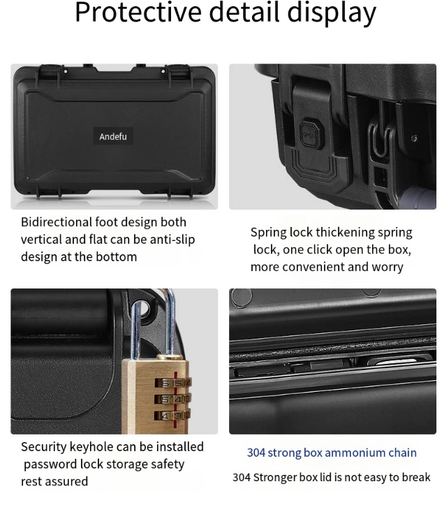 Customizable Multi-Tool Kit Set Case EM-5230L - Side View