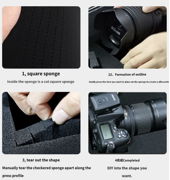 IP67 waterproof tool case interior with foam padding