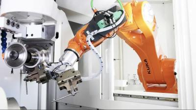 Китай Gripper робота Schunk с роботом KUKA KR120 R3100 промышленным для погрузо-разгрузочной работы CNC продается