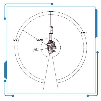 Chine Bras de robot de robot d'axe du robot GBS6-C2080 6 de soudure à l'arc électrique de GBS avec la machine de soudure de Megmeet CM350 à vendre