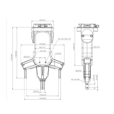 중국 산업 협동 로봇 팔 3kg 유료물 590mm 도달 용 웰딩 / 팔레티제 판매용