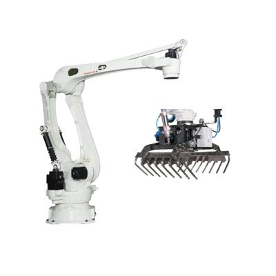 Chine 4 axes Charge utile 300 kg atteindre 3255 mm Kawasaki CP300L robot de palettisation avec rails de guidage et manipulateur à vendre