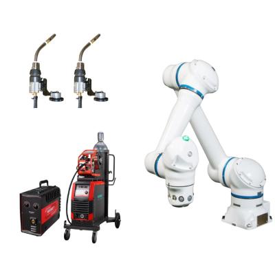 중국 6 축 유료물 10kg reach1379mm YASKAWA HC10DTP MIG MAG 웰더와 함께 웰딩 로봇으로 협력 로봇 판매용