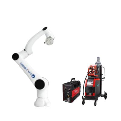 중국 Han's Robot Elfin Collaborative Robot E10 With MEGMEET Welder And Welding Guns As Automatic Welding Cobot 판매용