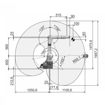 China KR 10 R1100-2 Industrial Robot / Cngbs For Precision Automation à venda