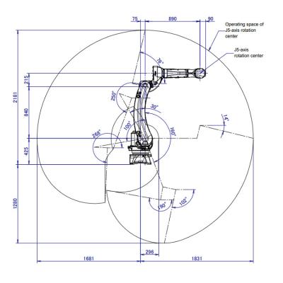China FANUC Robot de 6 ejes Robot industrial M-20iD/25 con posicionador de soldadura CNGBS para soldadura en venta